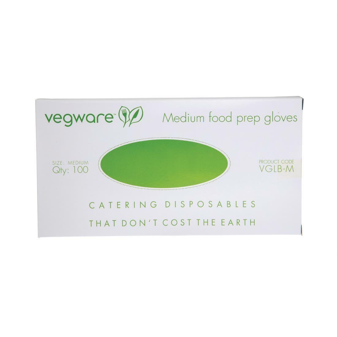 FD389 - Vegware Compostable Food Prep Gloves Medium Blue (Pack of 2400 ...