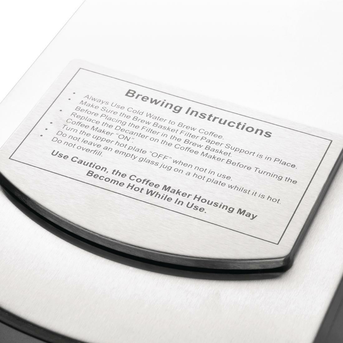 CW306 - RXA0001-AUTO - Buffalo Airpot Filter Coffee Maker - CW306