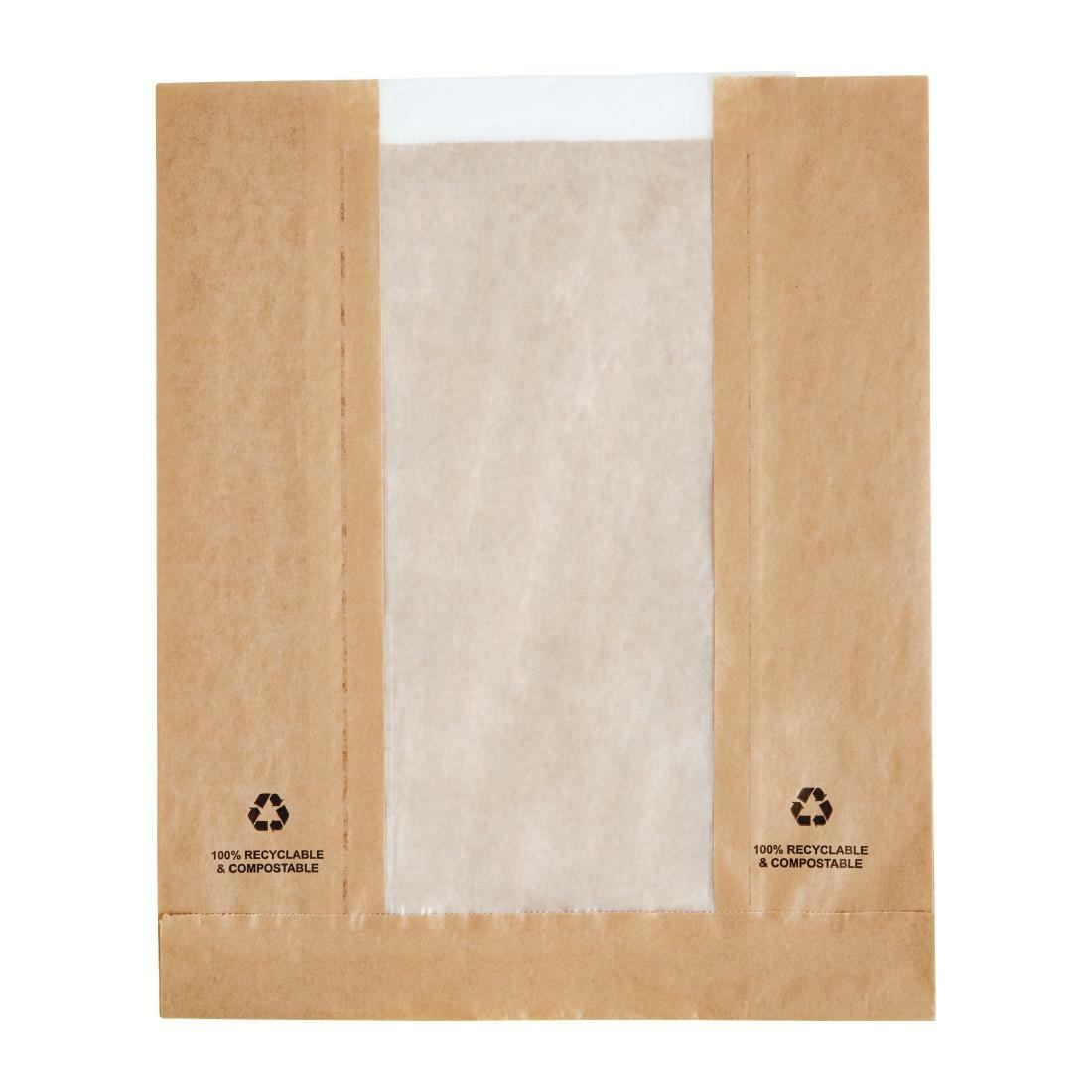 DC875 - 24200013 - Fiesta Compostable Food Bags with Glassine Windows ...