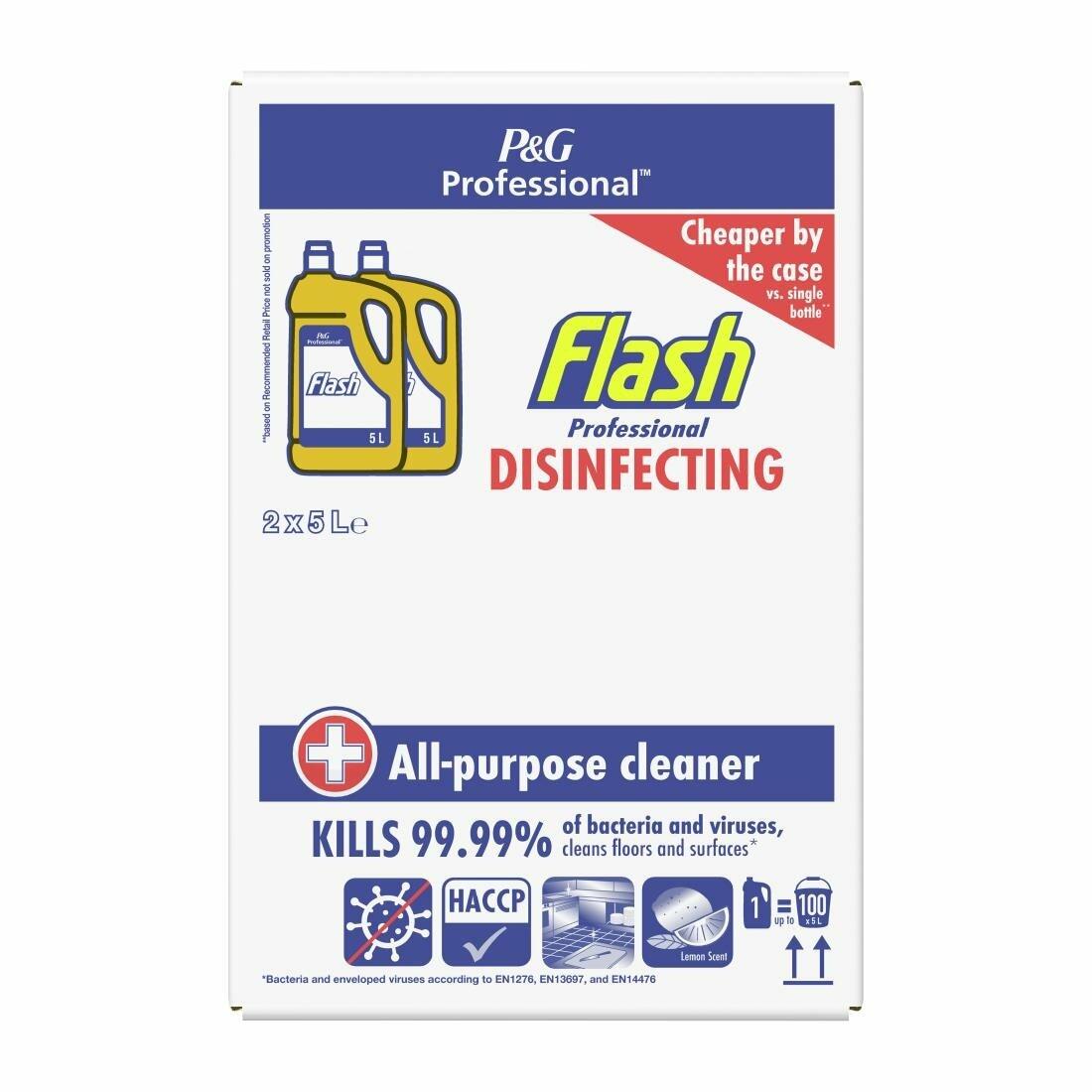 Flash Professional Disinfecting All-Purpose Cleaner Concentrate Lemon ...