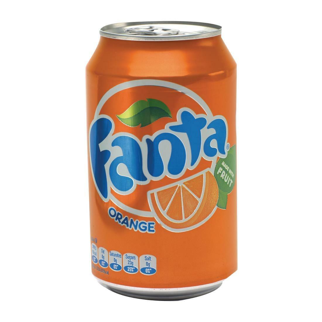 FW834 - 402006 - Fanta Orange Cans 330ml (Pack of 24) - FW834