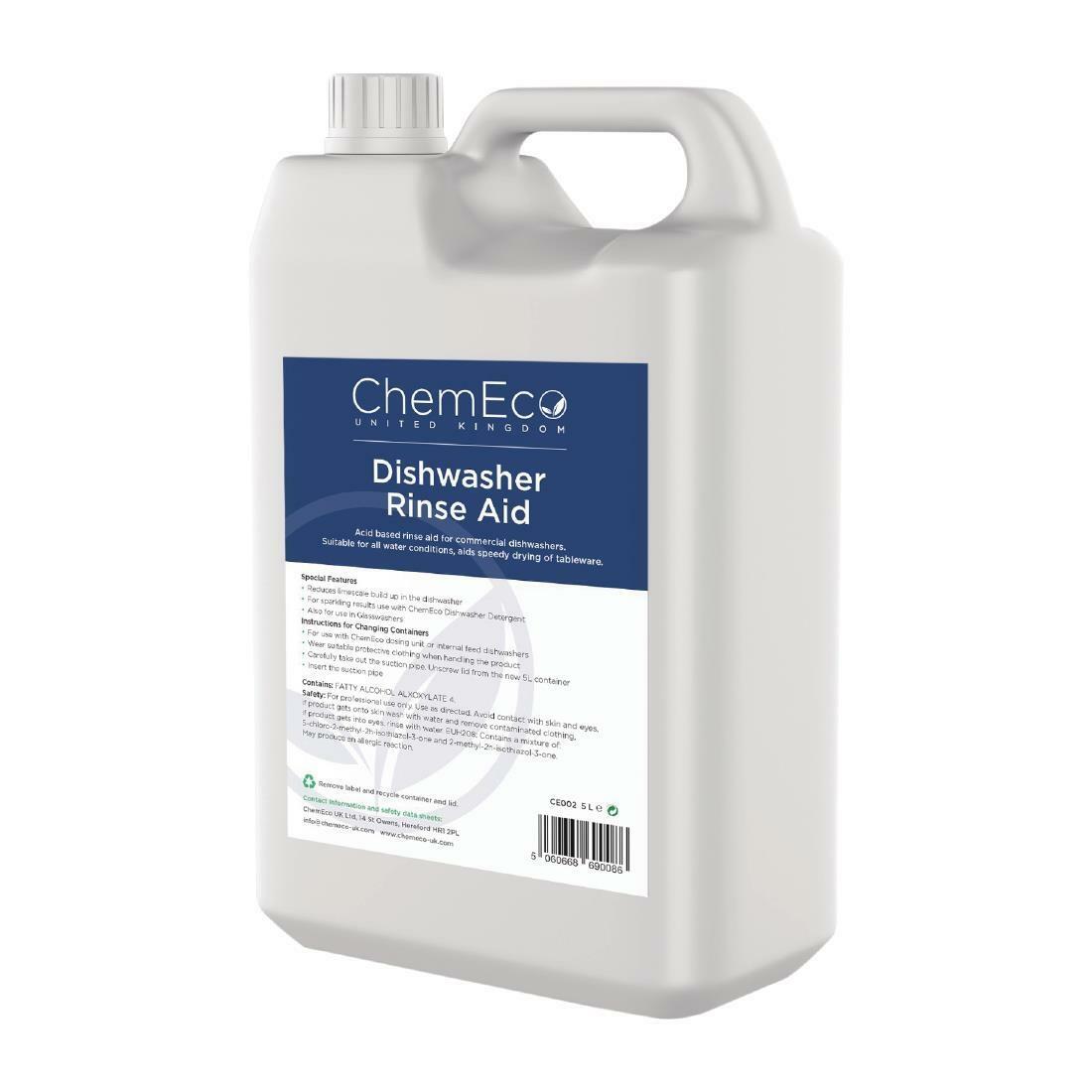 CX951 - CE002 - ChemEco Dishwasher Rinse Aid 5Ltr