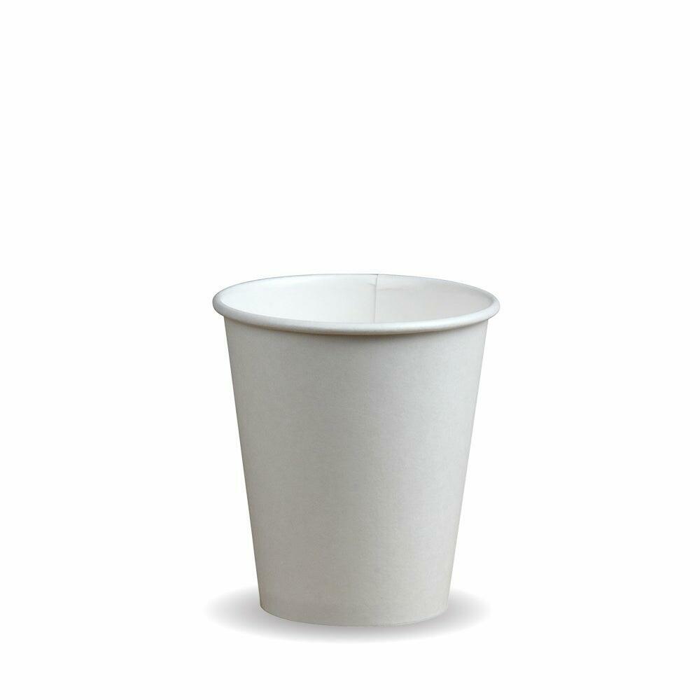 BC-7-W-UK - BioPak 7oz White Compostable Single Wall Cup (Case of 1000 ...