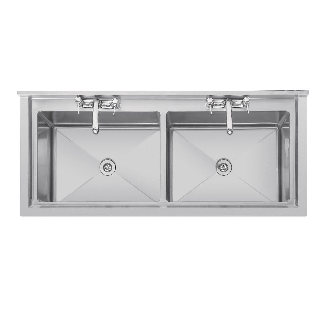 CF406 - JSE2-14106040NB6CSG - Vogue Double Deep Pot Sink - CF406