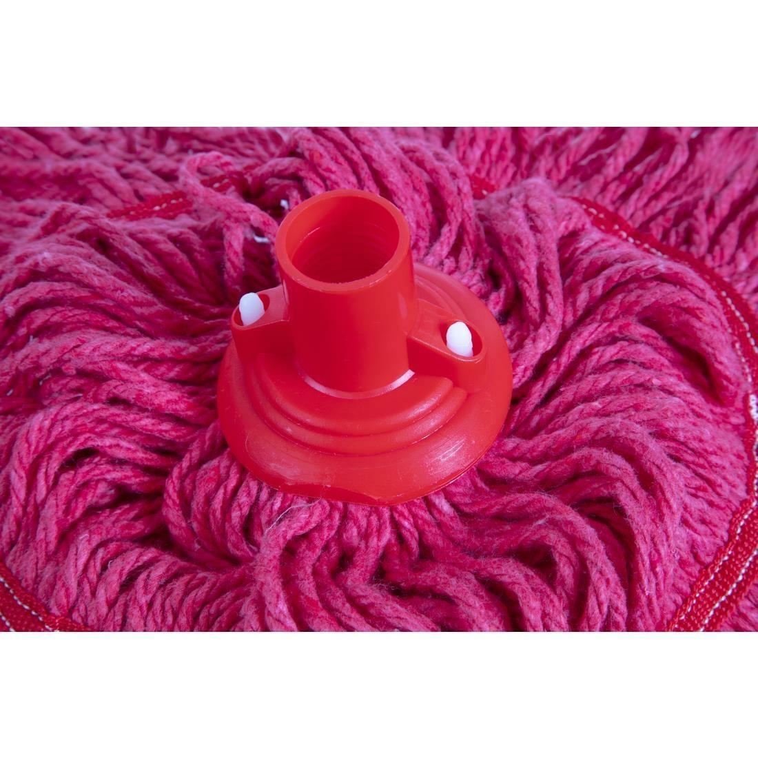 DN824 - 103013Red - Jantex Bio Fresh Socket Mop Head Red - DN824