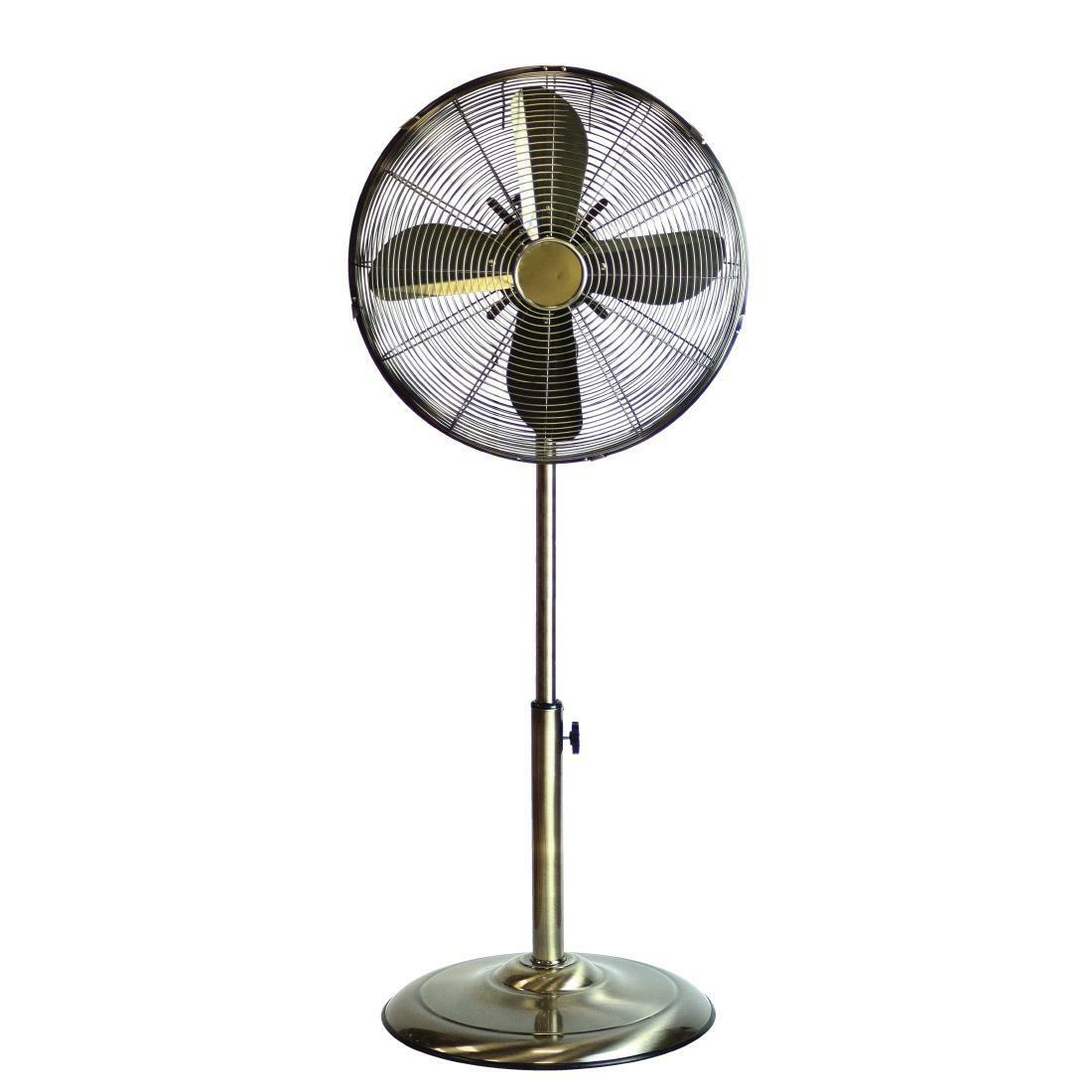 GR390 - S16ASTANDFAN1PKB - Status 16" Oscillating Antique Brass Stand ...