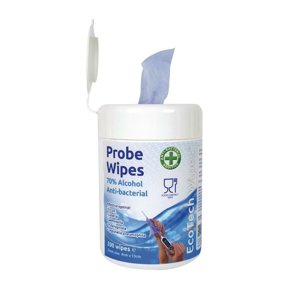 DA289 - EcoTech Disinfectant Probe Wipes Mini Tub (200 Pack) - DA289
