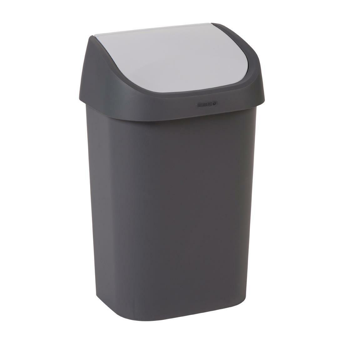 DN846 - 238213 - Curver Polypropylene Swing Bin Black 25Ltr