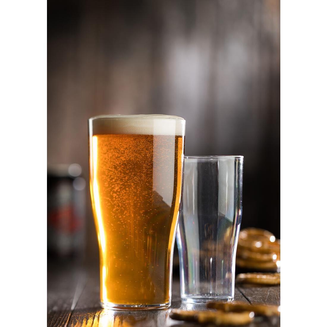 Utopia Tulip Pint Glasses 570ml CA Stamped (Pack of 48) - FU633 - FU633 | Go for Green Tableware & B