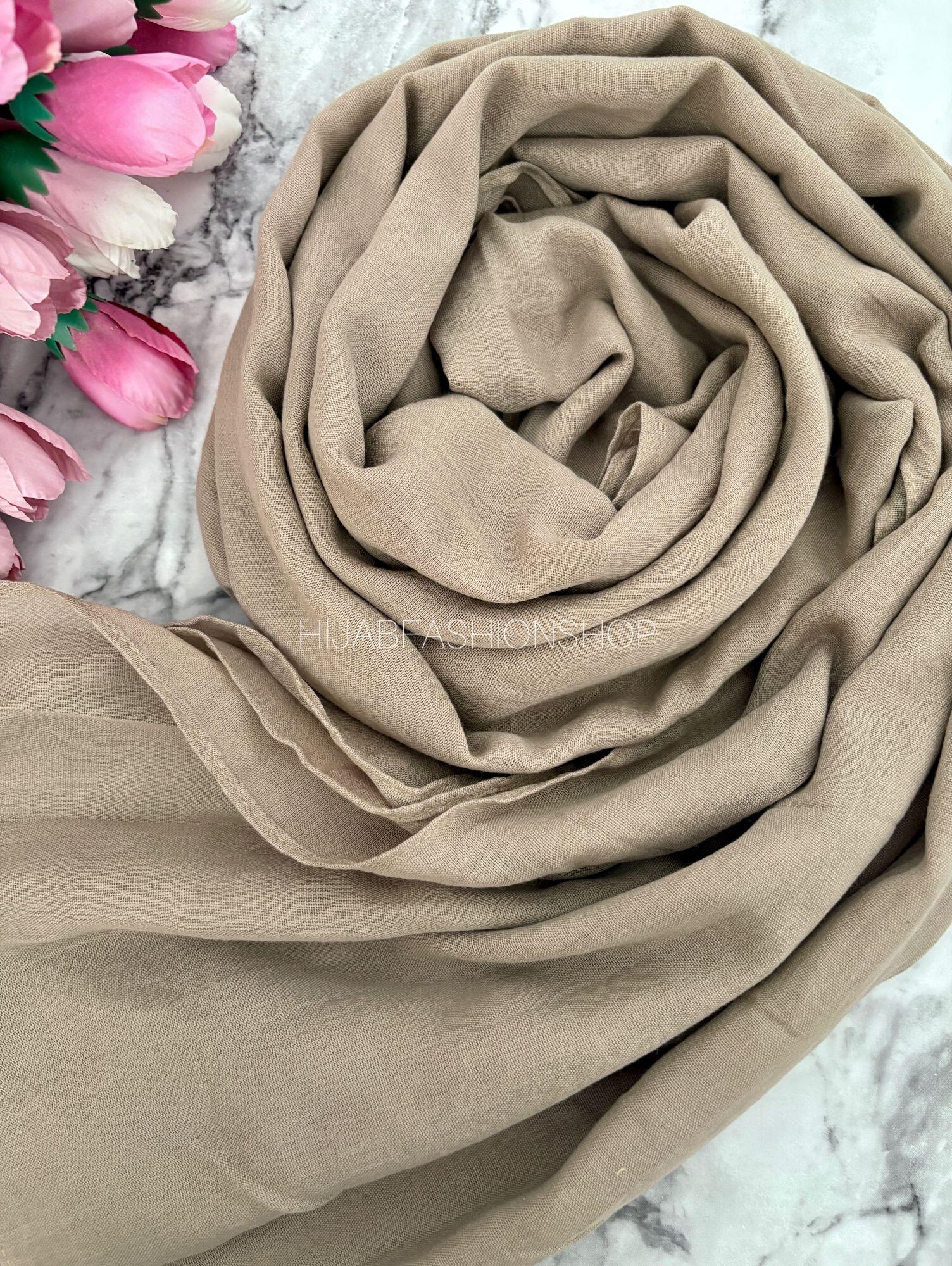 Crinkle Satin Hijab - Dark Rose | HIJAB FASHION SHOP