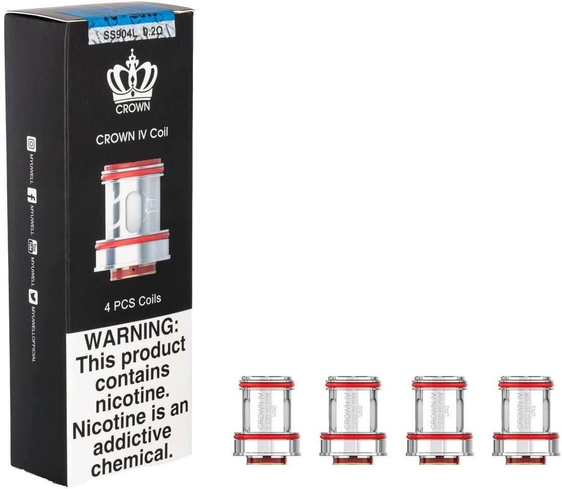 Uwell Crown IV Coils - 4 Pack