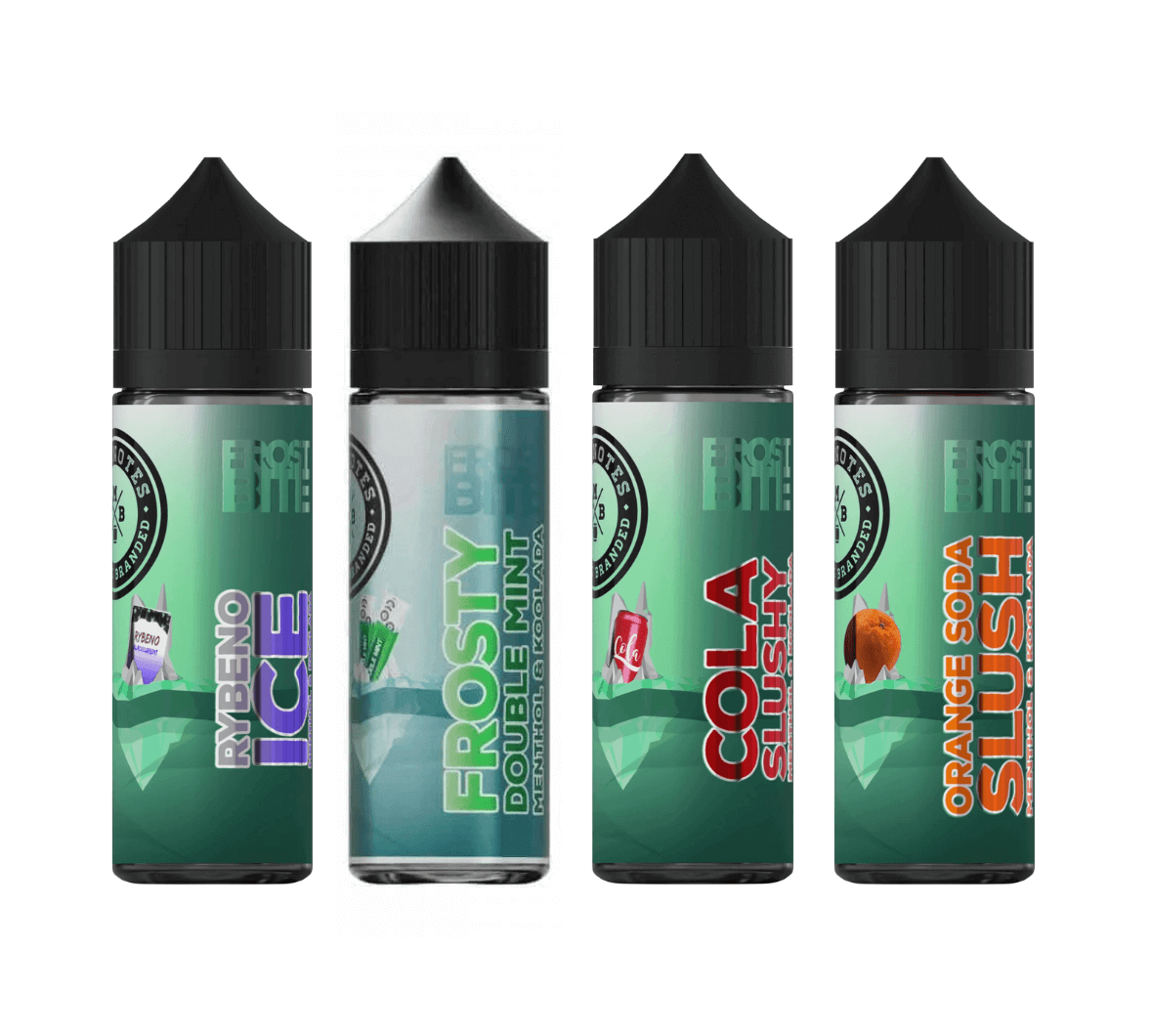 Frost Bite 50ml Shortfill - Rybeno Ice, Iced Mojito, Cola Slushy ...