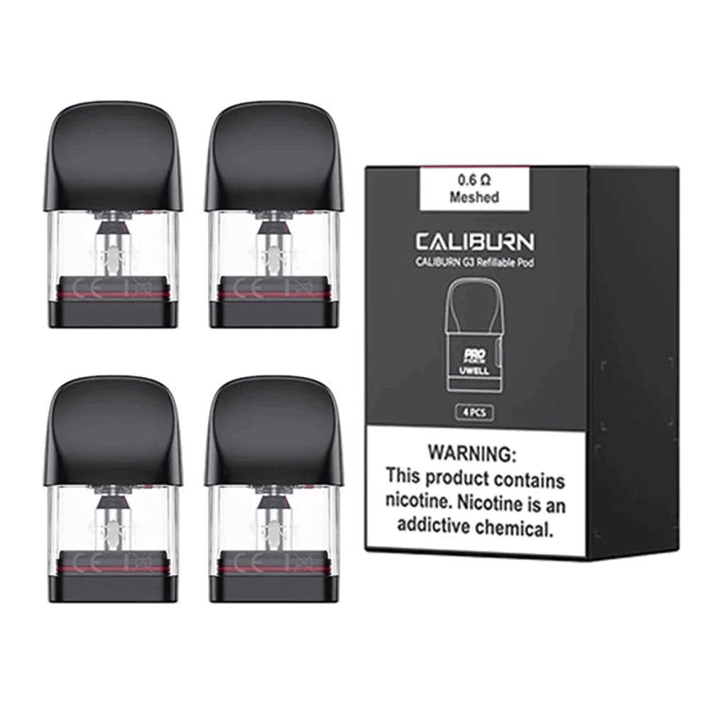 Uwell Caliburn G3 Replacement Pods- 4 pack- 11.88 Uwell Caliburn G3 Replacement Pods- 4 pack- 11.88