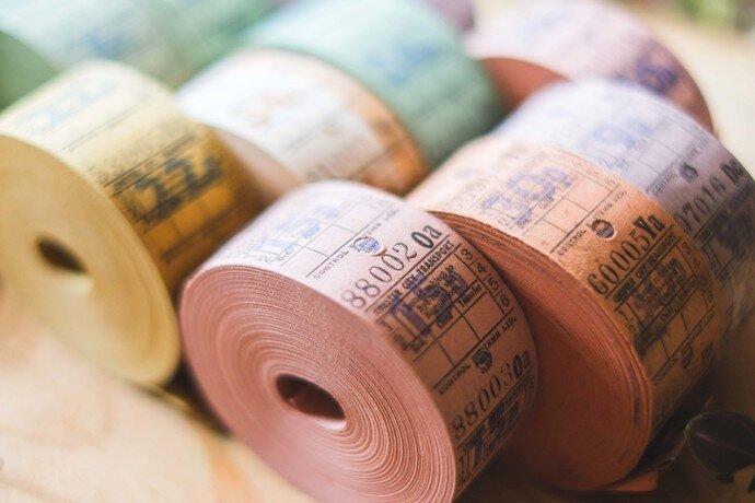 Full rolls of original vintage English / British bus tickets - 1000 ...