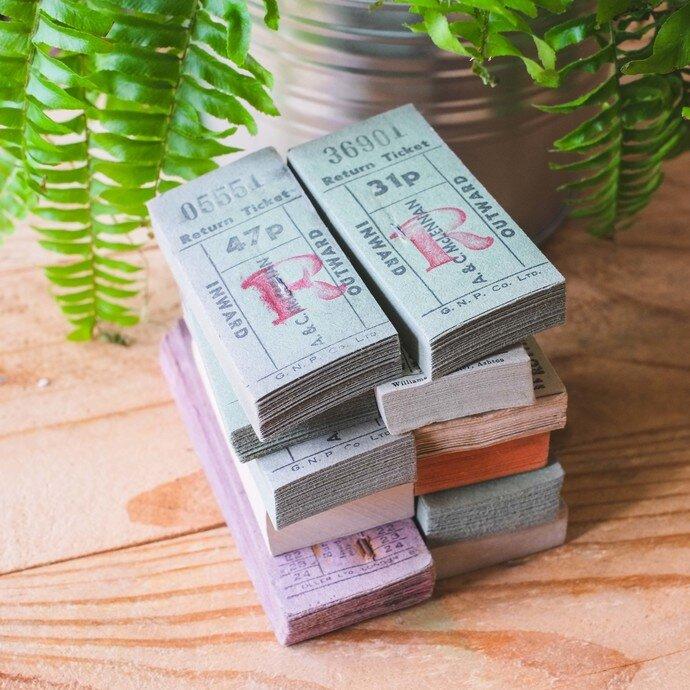 Full stacks of original vintage English / British bus tickets