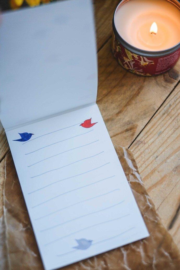 Subikawa postcard pad - Star - 10 postcards with 5 different designs