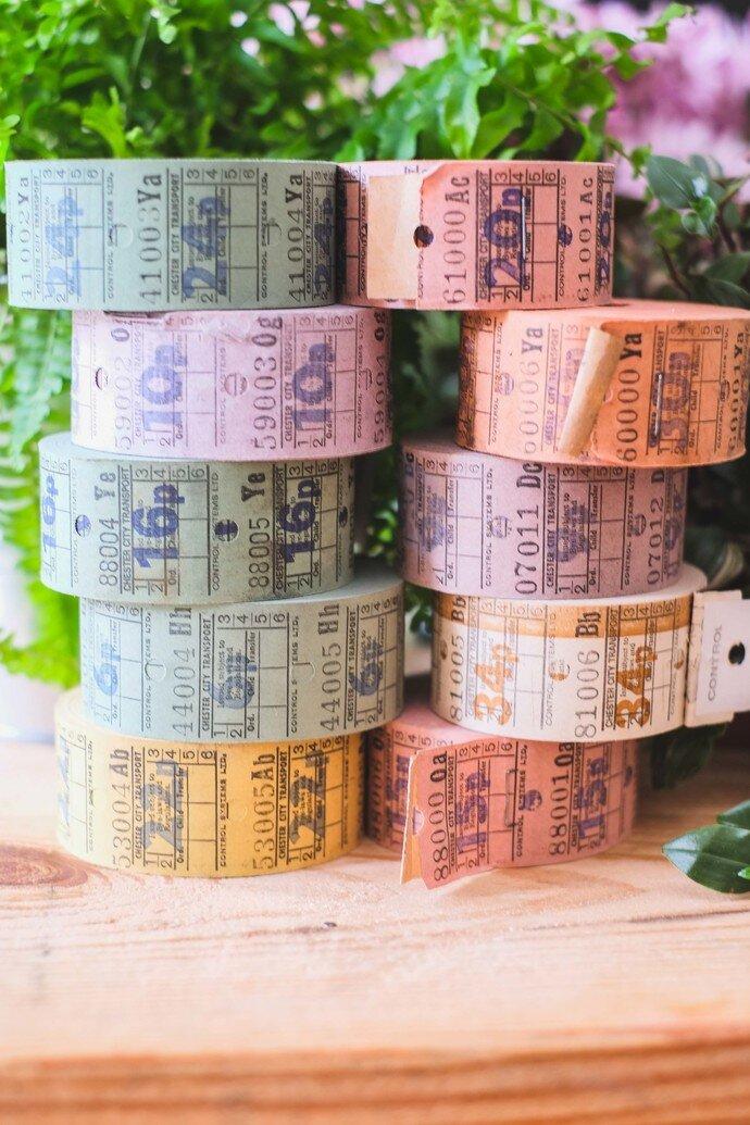 Full rolls of original vintage English / British bus tickets - 1000 ...