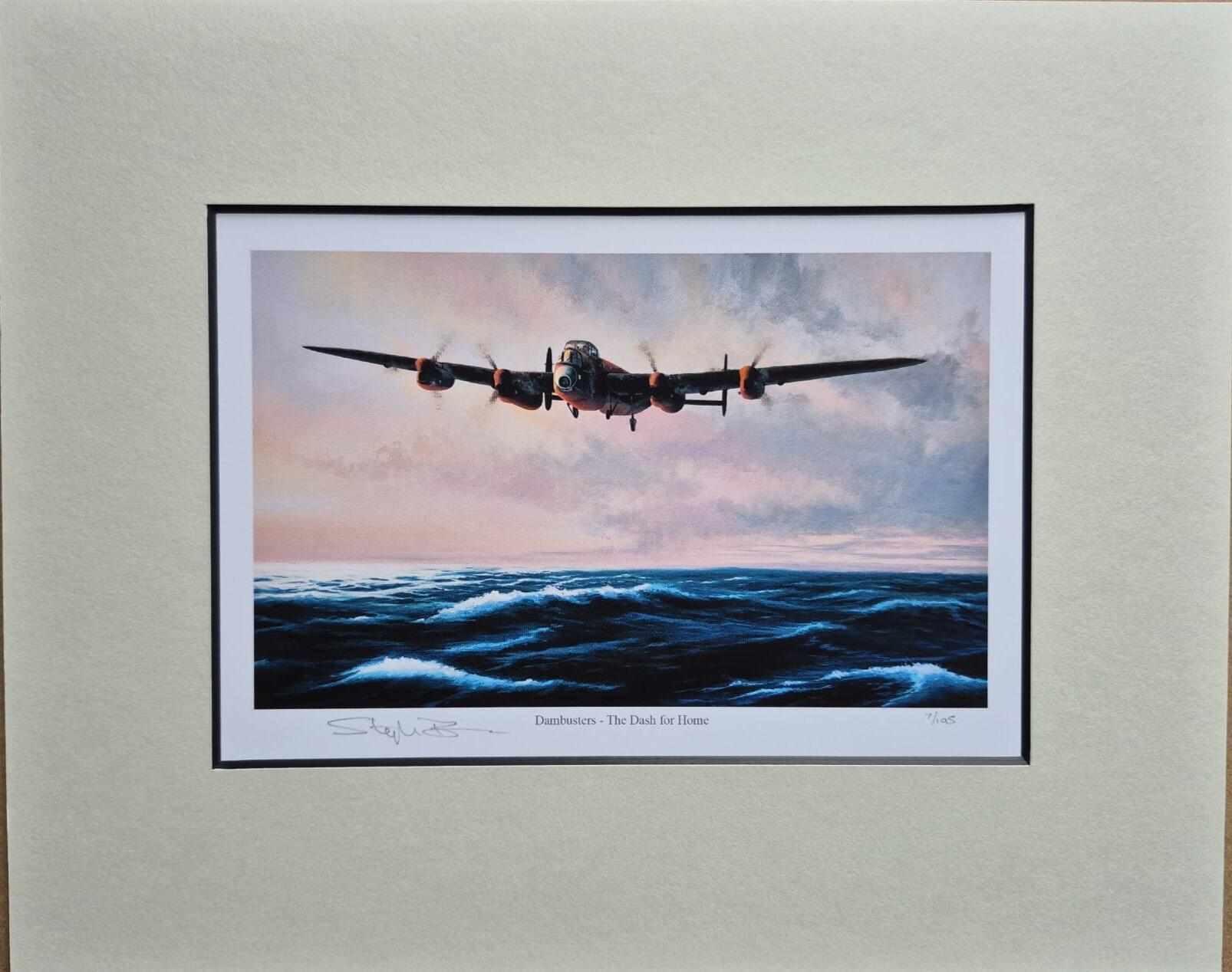 Dambusters the Dash for Home by Stephen Brown - Small Cameo Print