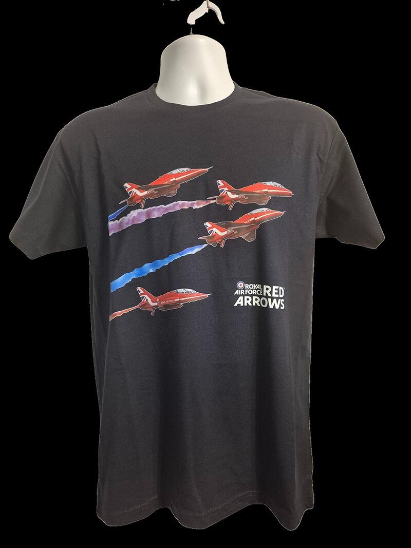 Red Arrows Display Team T-Shirt - Navy Blue - Premium Quality.