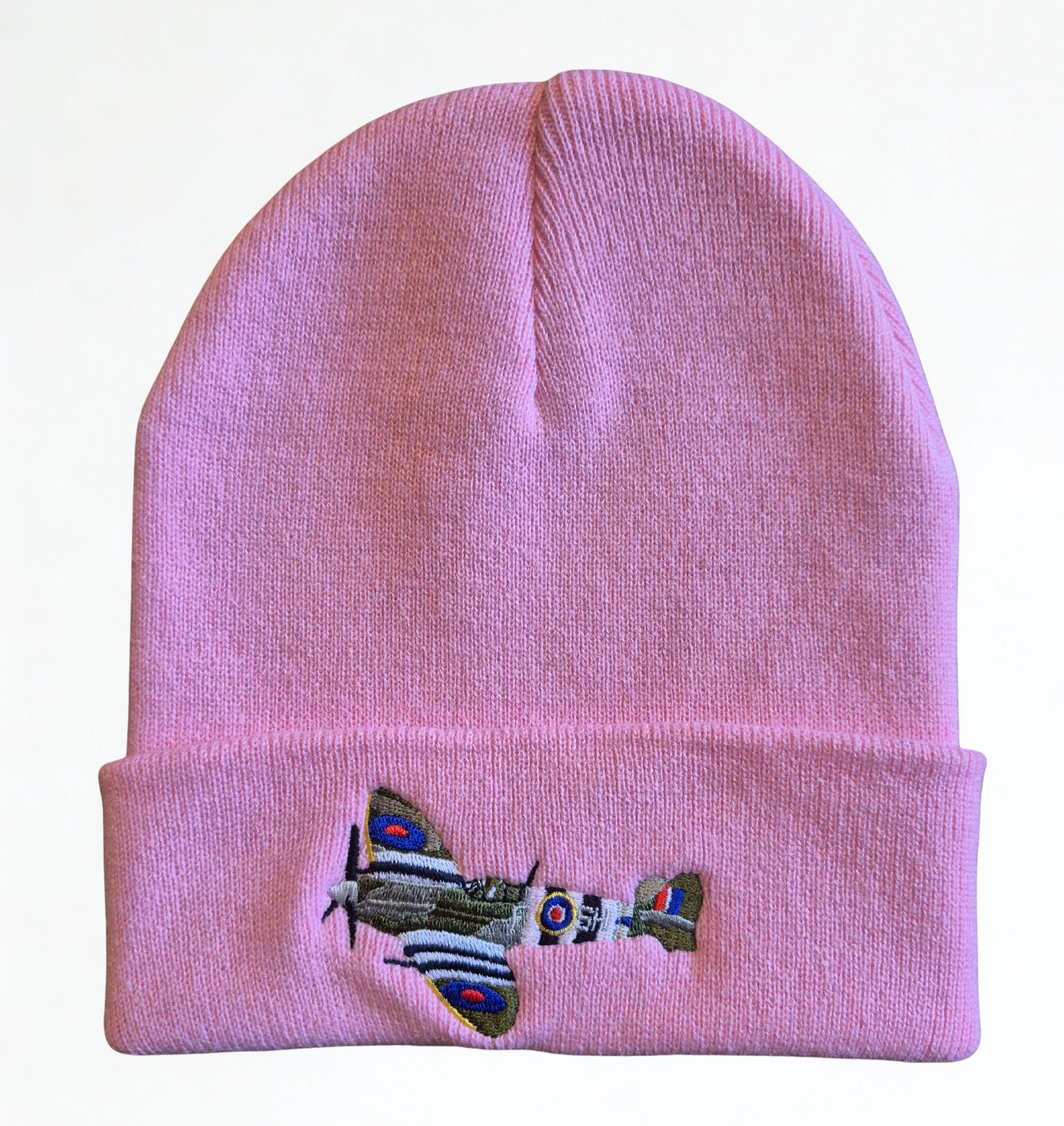 Spitfire D-Day Markings Beanie Hat - Classic Pink