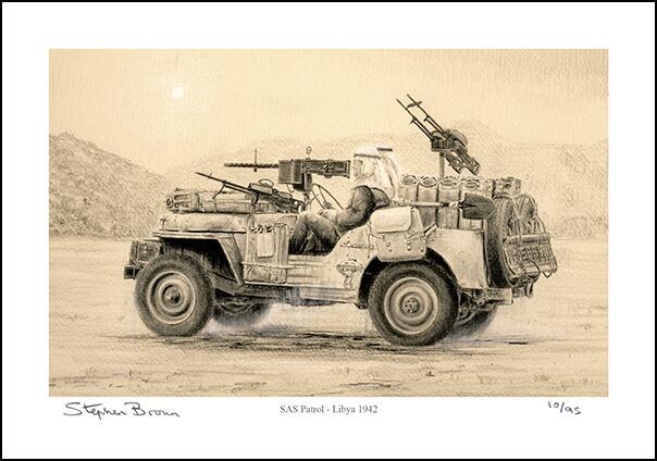 SAS Patrol - Libya 1942 WW2 - Limited Edition Card