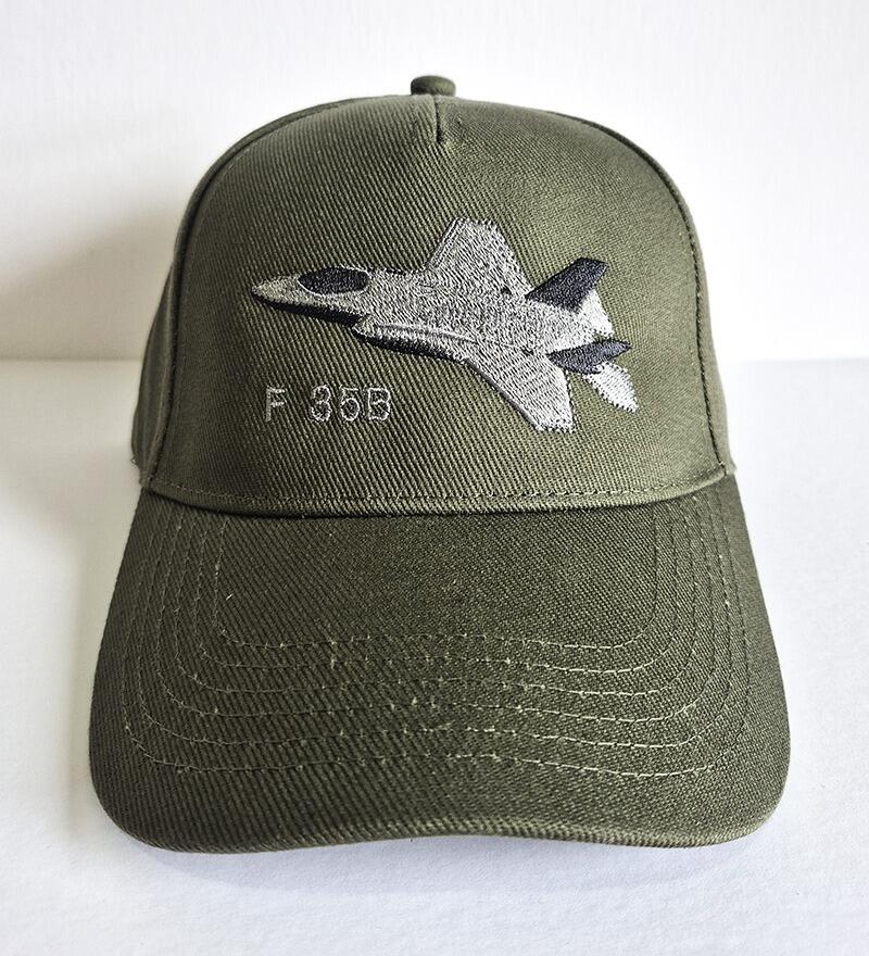 F-35B Lightning Baseball Cap - Olive Green - Premium Quality.