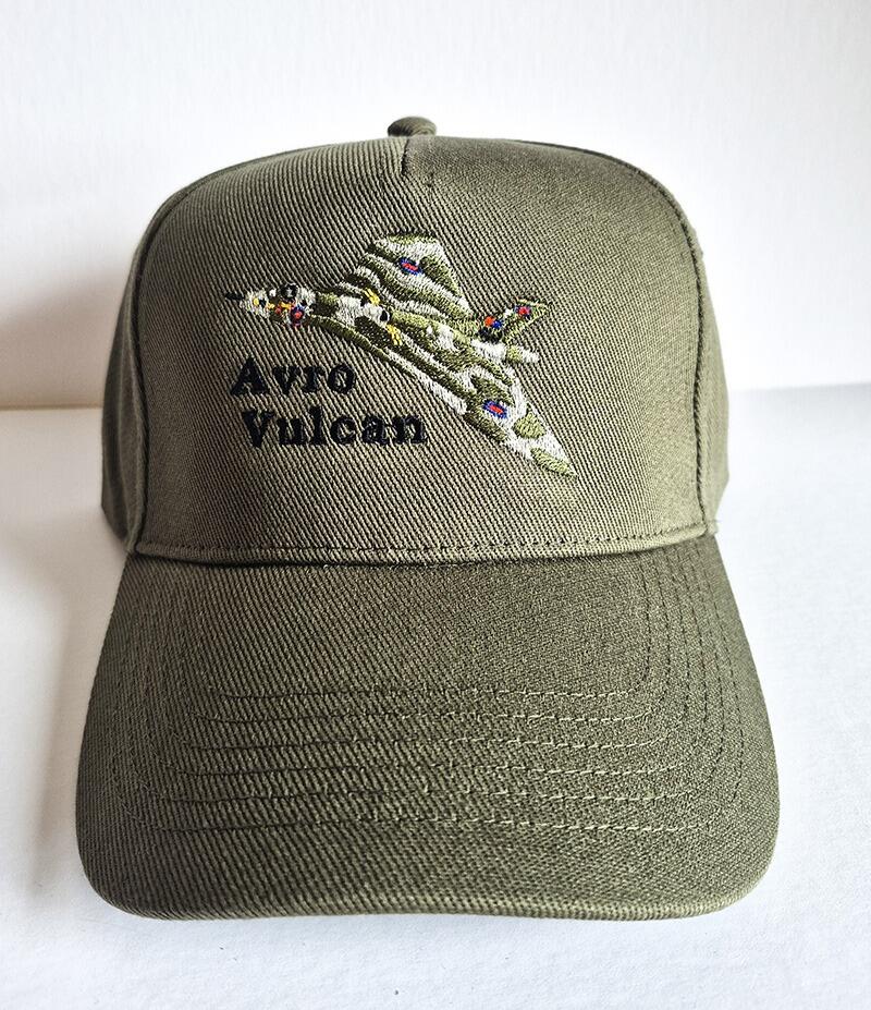 RAF Avro Vulcan Baseball Cap - Premium Quality - Olive Green.
