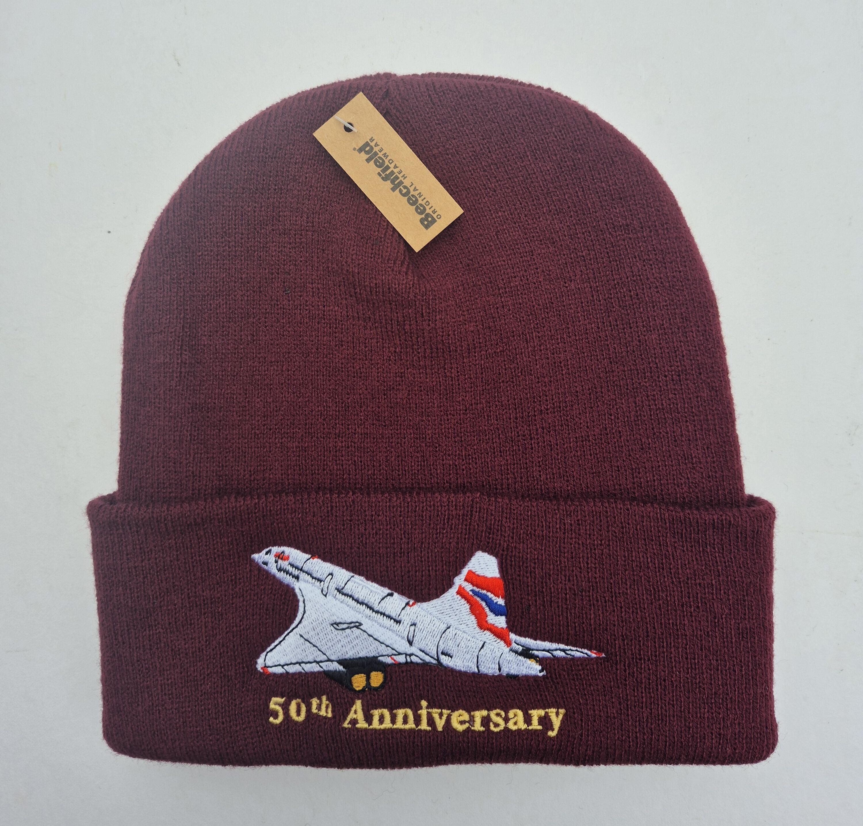 Concorde 50th Anniversary Beanie - Burgundy