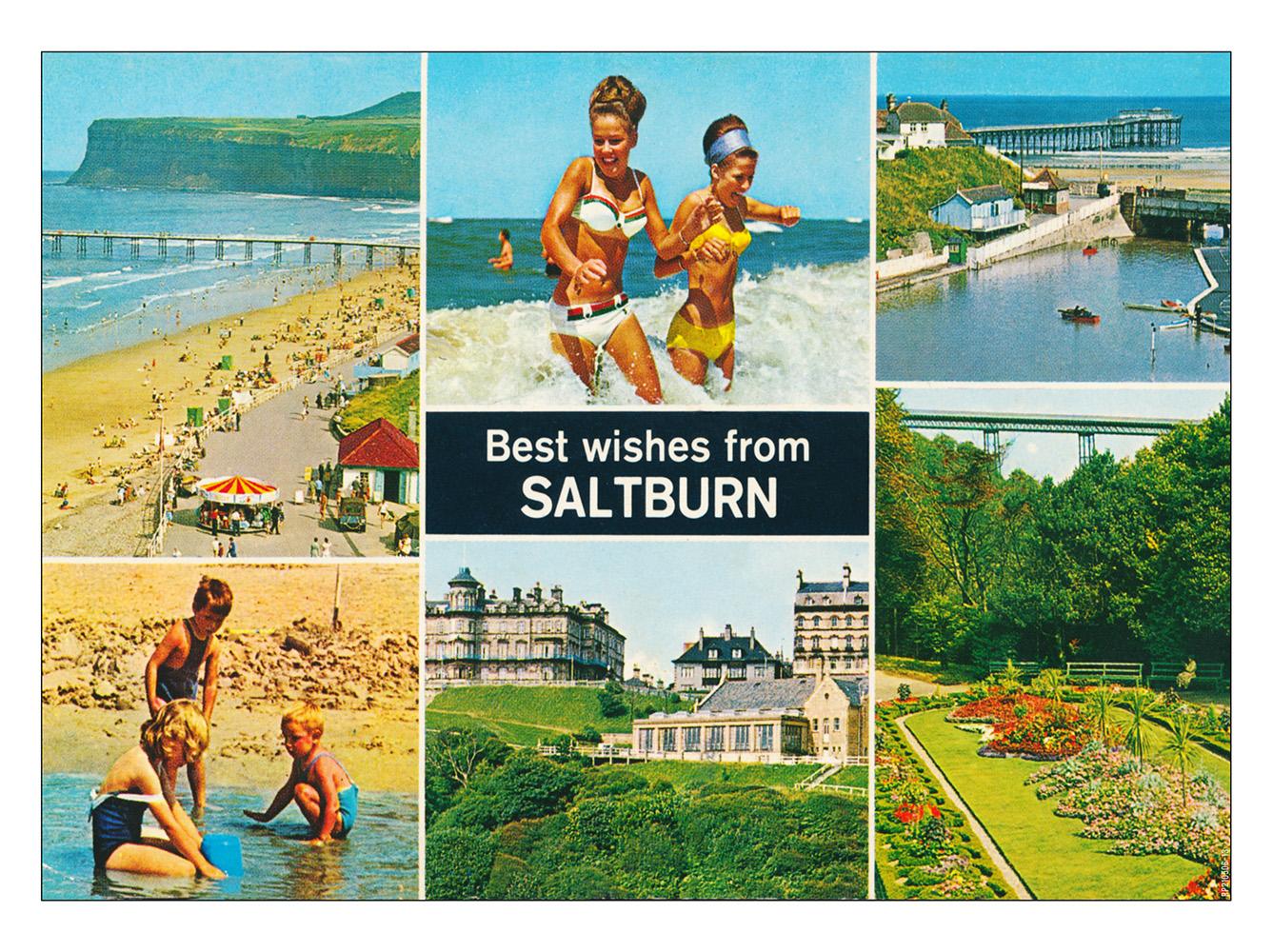 Saltburn Vintage Postcard Design : Art Print £7.99 / Framed Print £22. ...