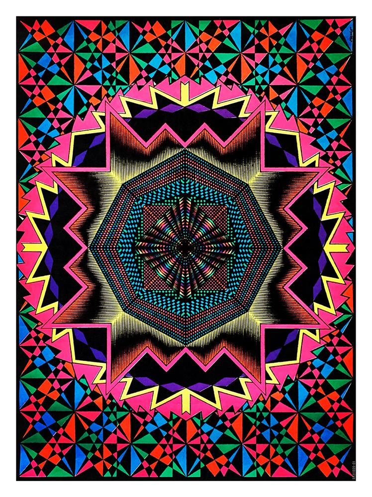 Psychedelic Pattern Poster : Art Print £8.99 / Framed Print £22.99 / T ...