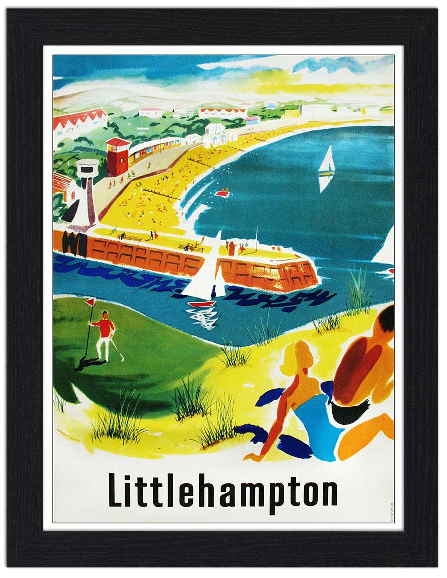 Littlehampton Travel Poster : Art Print £8.99 / Framed Print £22.99 / T ...