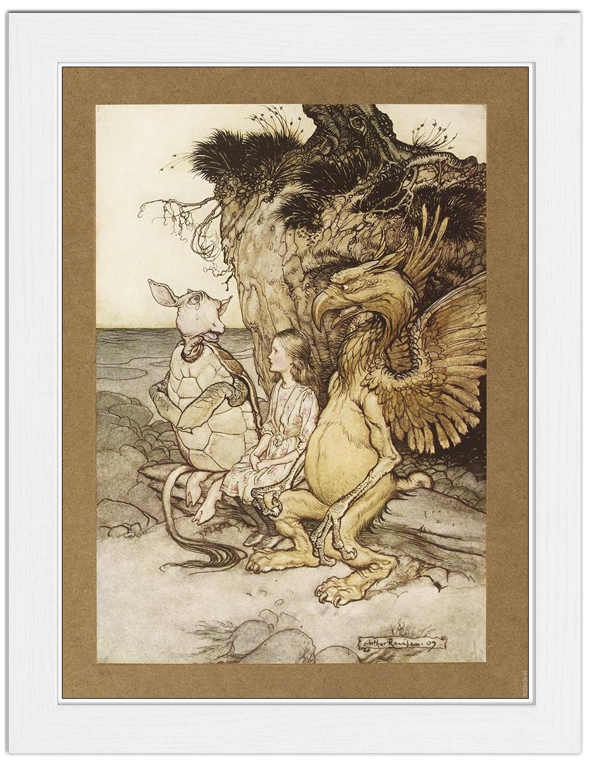 The Gryphon And The Mock Turtle Alice In Wonderland Illustrated By ...