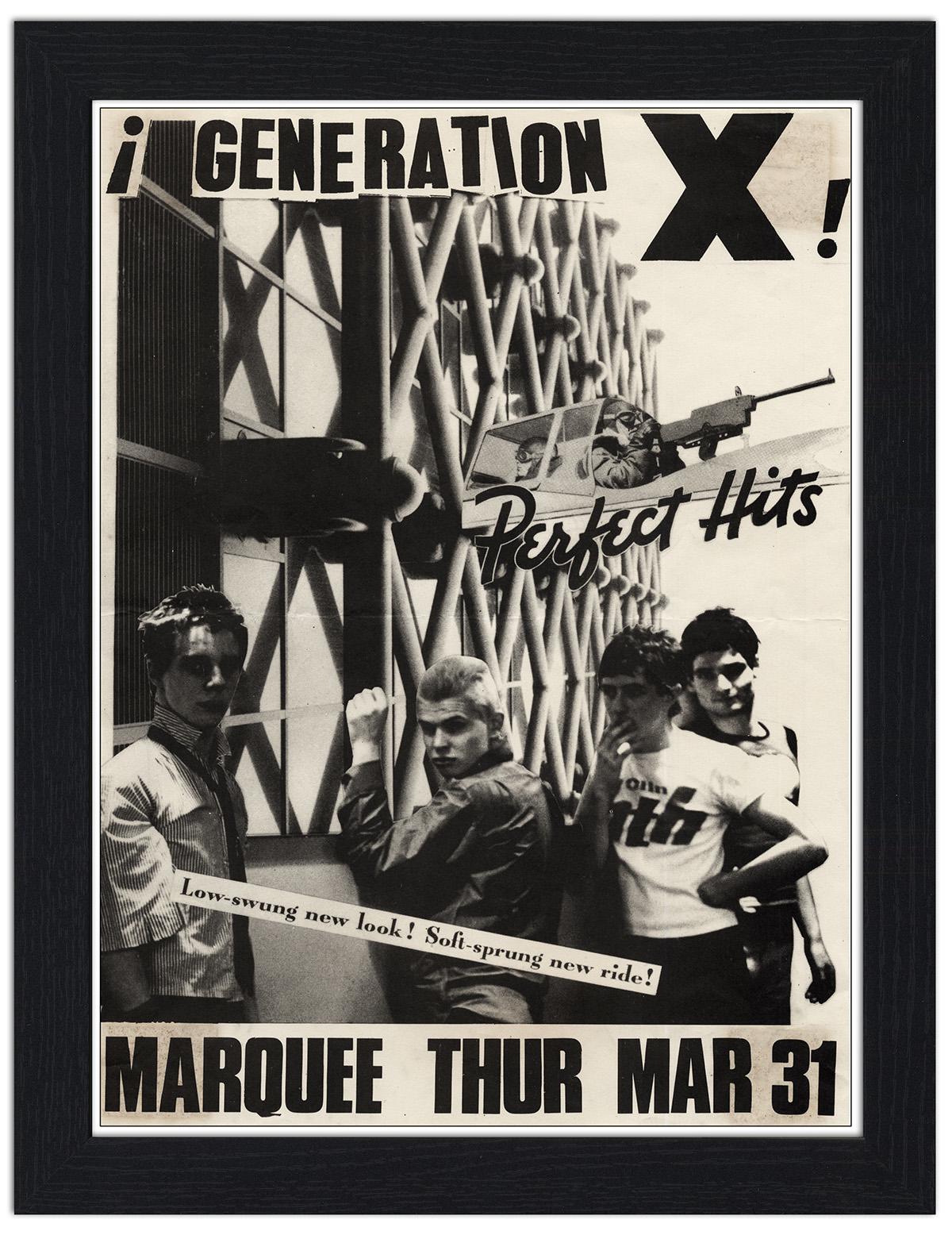 Generation X At The Marquee Concert Flyer : Art Print £7.99 / Framed ...