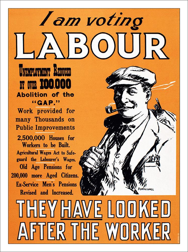 I Am Voting Labour Political Poster : Art Print £7.99 / Framed Print £ ...