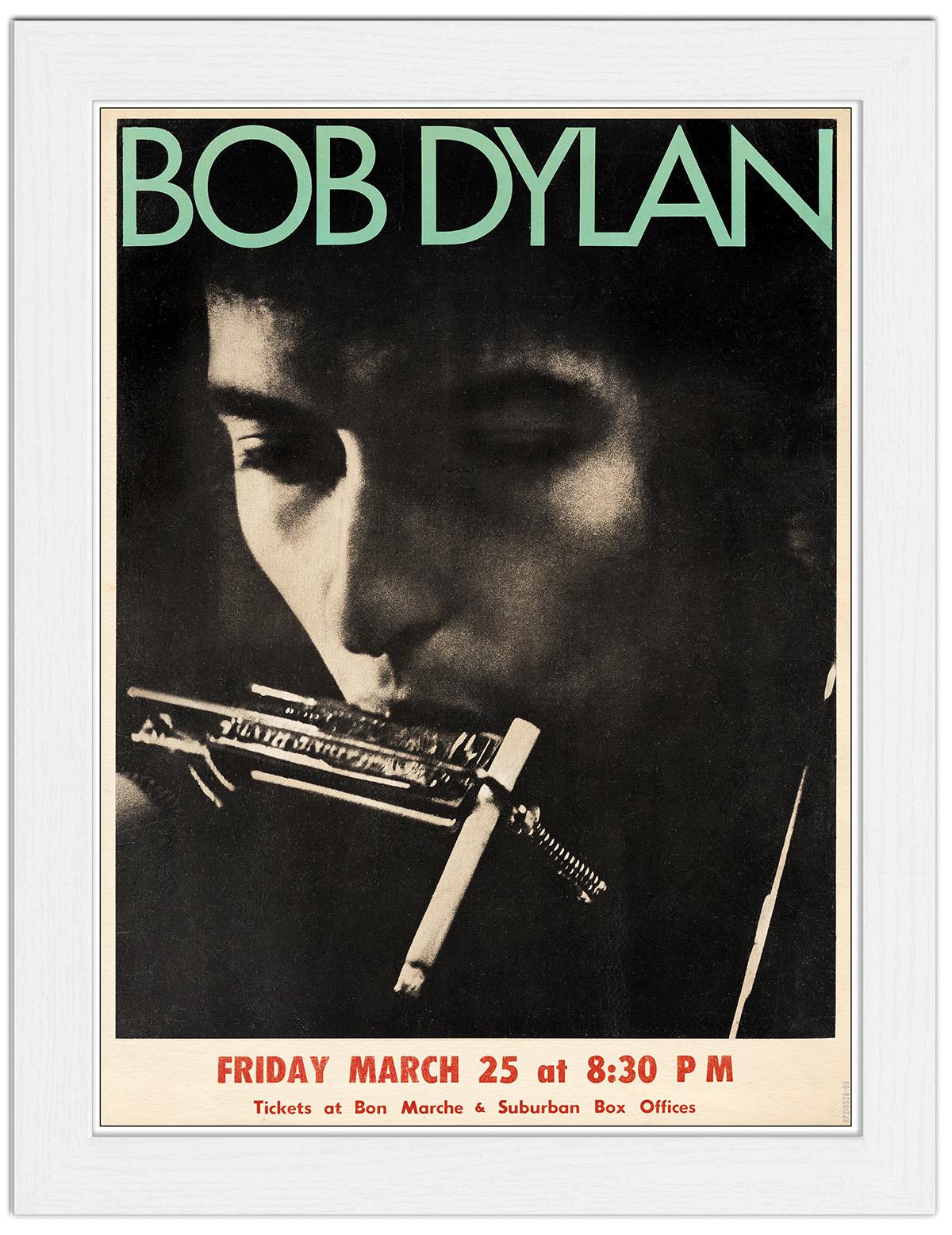 Bob Dylan Concert Poster : Art Print £7.99 / Framed Print £22.99 / T ...