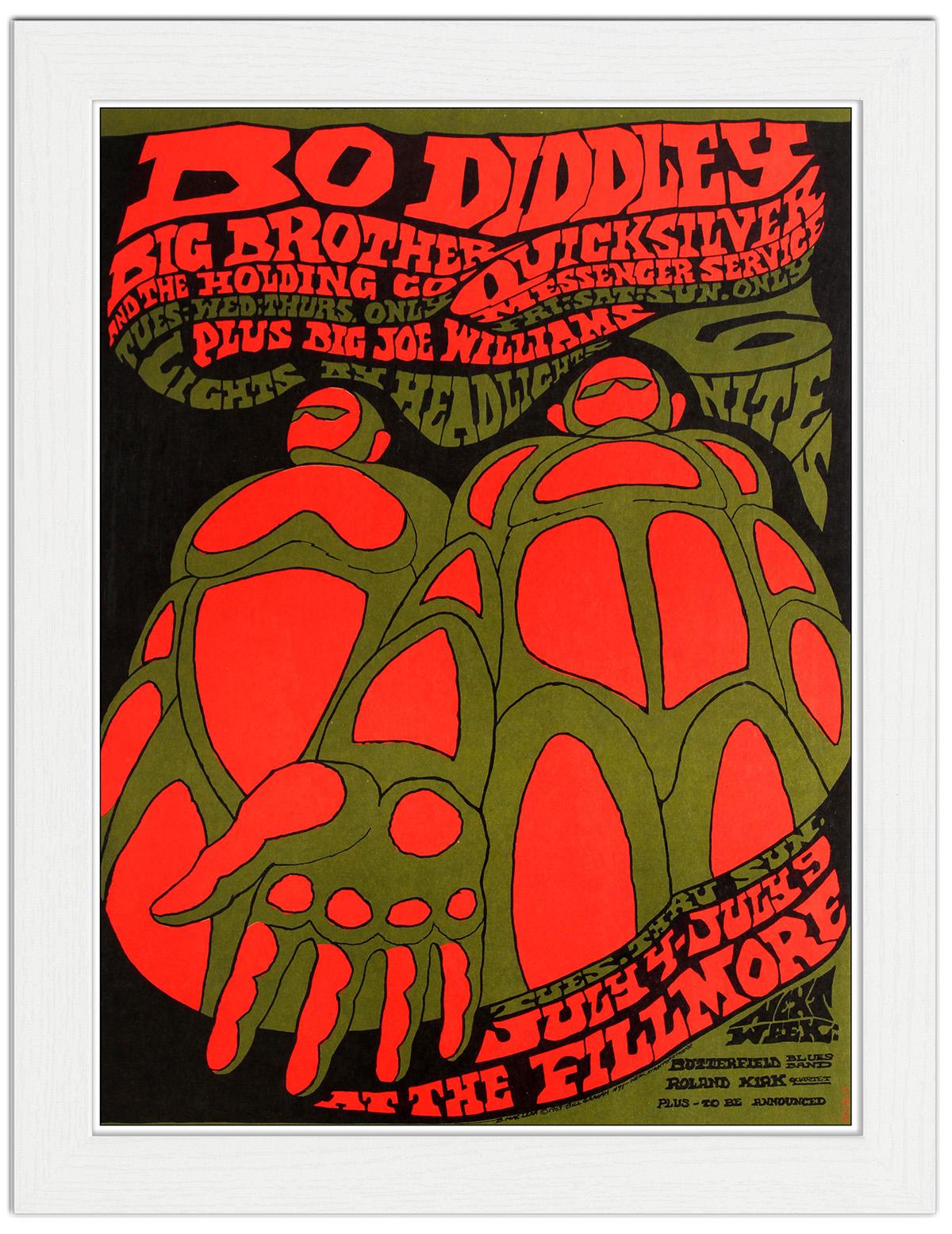 Bo Diddley Psychedelic Concert Poster : Art Print £7.99 / Framed Print ...