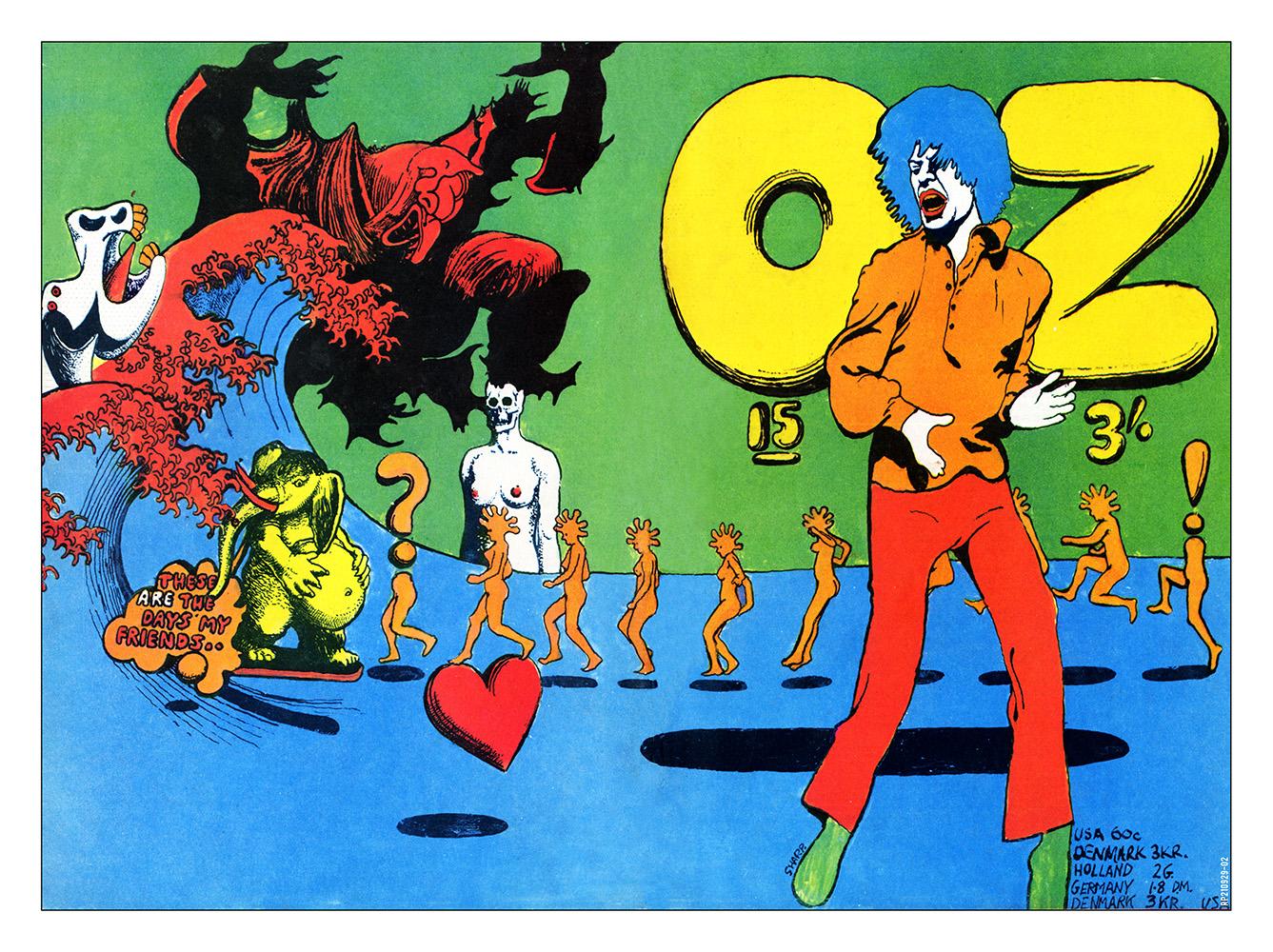 Mick Jagger Oz Psychedelic Magazine Cover : Art Print £7.99 / Framed ...