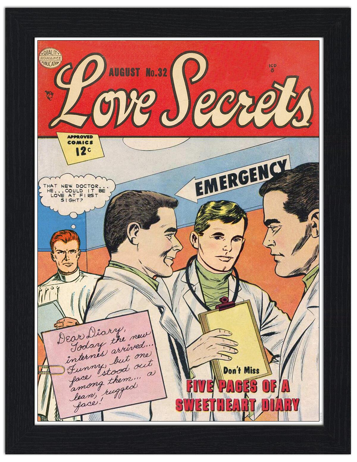 Love Secrets Doctors Love Comic : Art Print £8.99 / Framed Print £22.99 ...