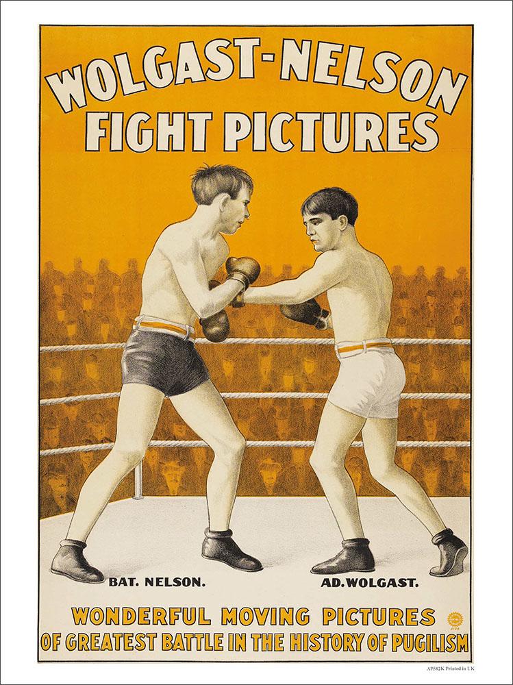 Wolgast Nelson, Boxing Movie Poster : Art Print £7.99 / Framed Print £ ...