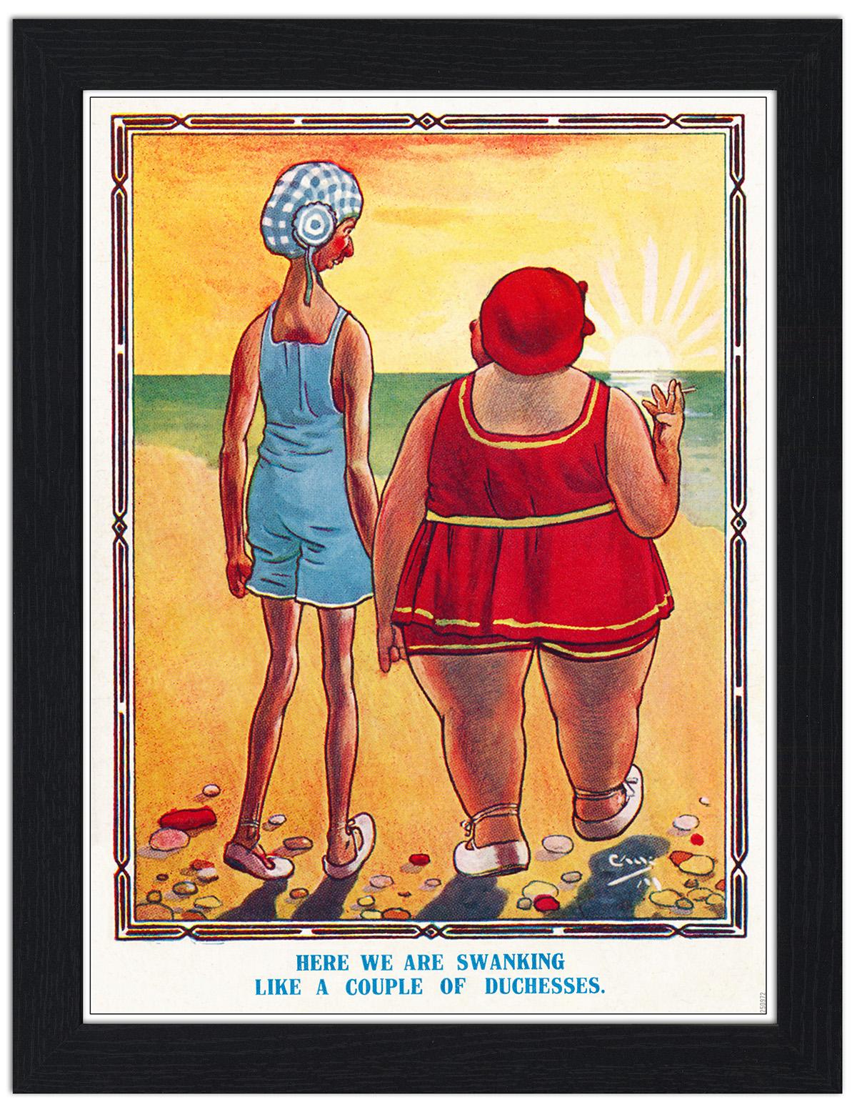Brighton Saucy Seaside Postcard : Art Print £7.99 / Framed Print £22.99 ...