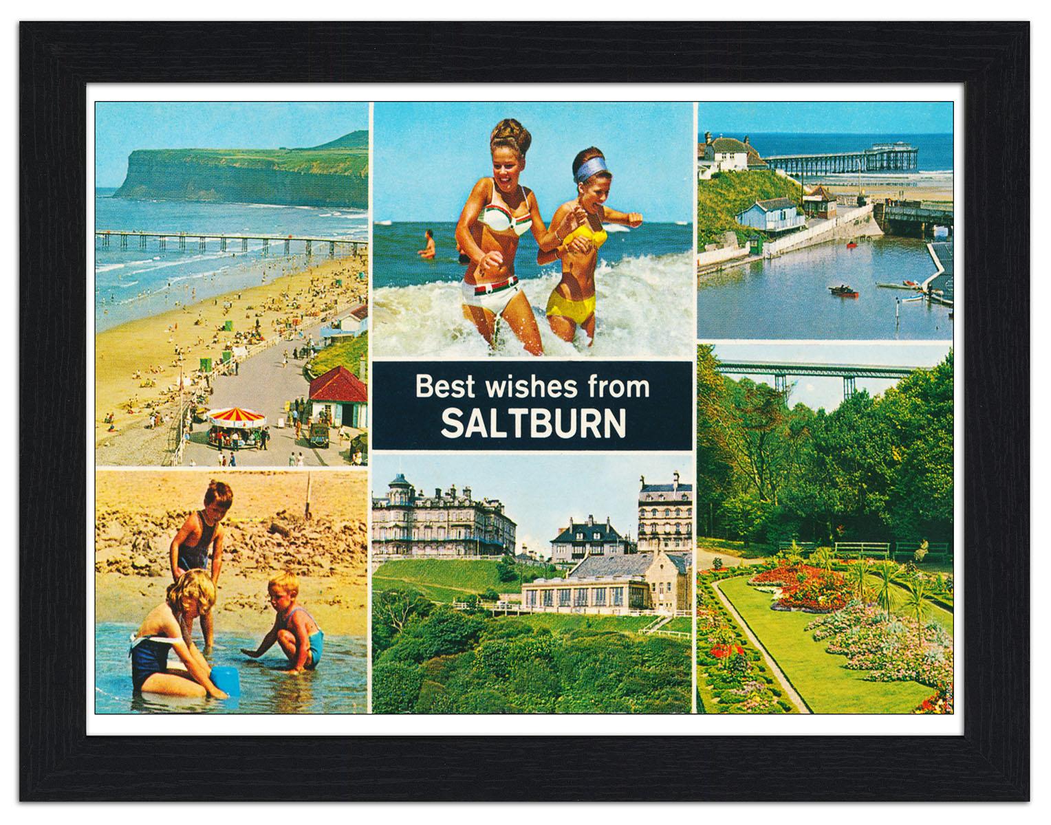 Saltburn Vintage Postcard Design : Art Print £7.99 / Framed Print £22. ...