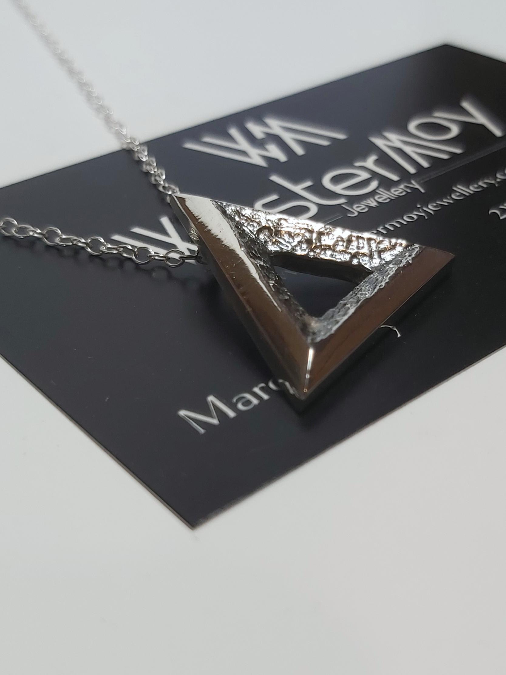 Sterling Silver Triangle Pendant