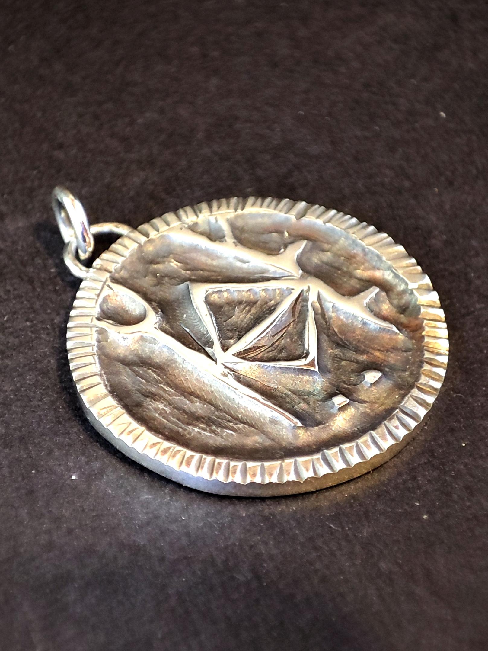 Sterling Silver Rune Pendant
