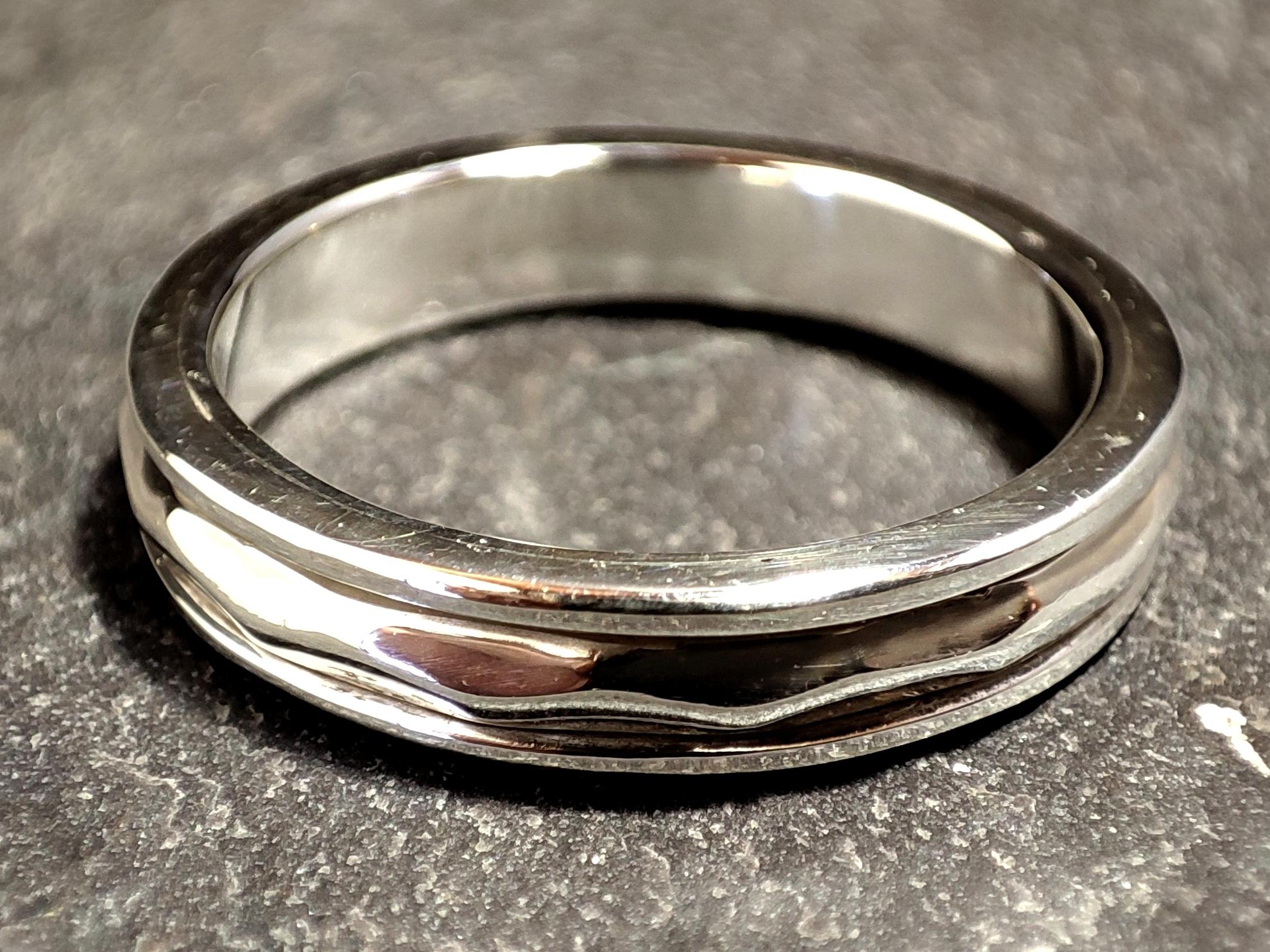 Sterling Silver Aurora Spinning Ring