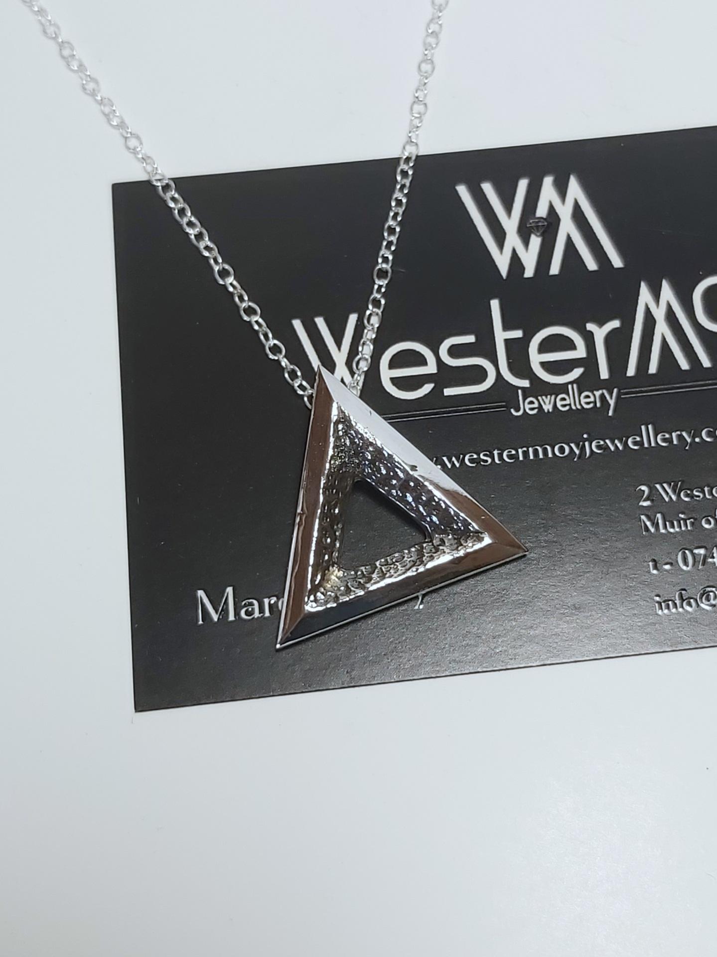 Sterling Silver Triangle Pendant