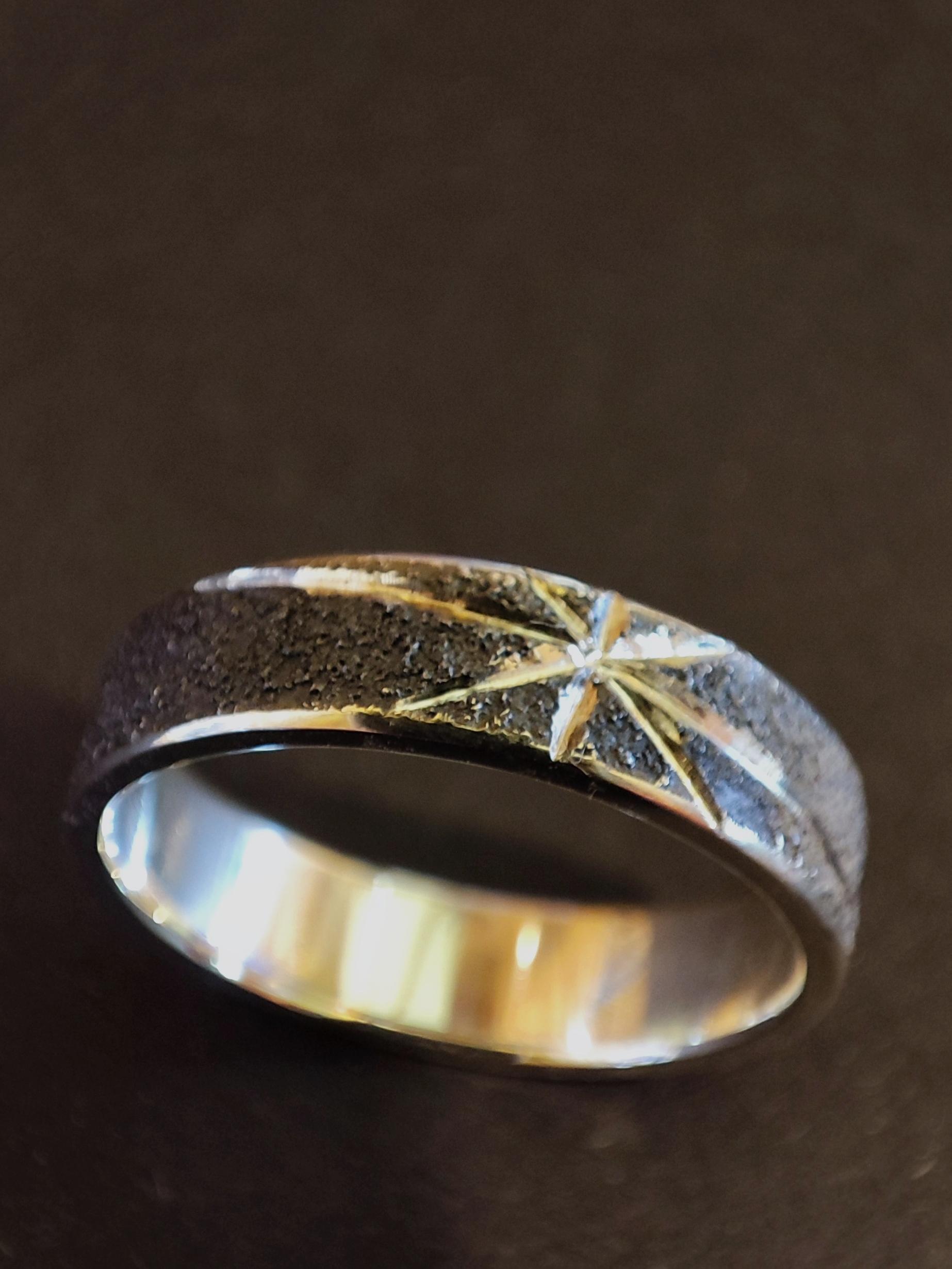 Sterling Silver Star Dust Ring