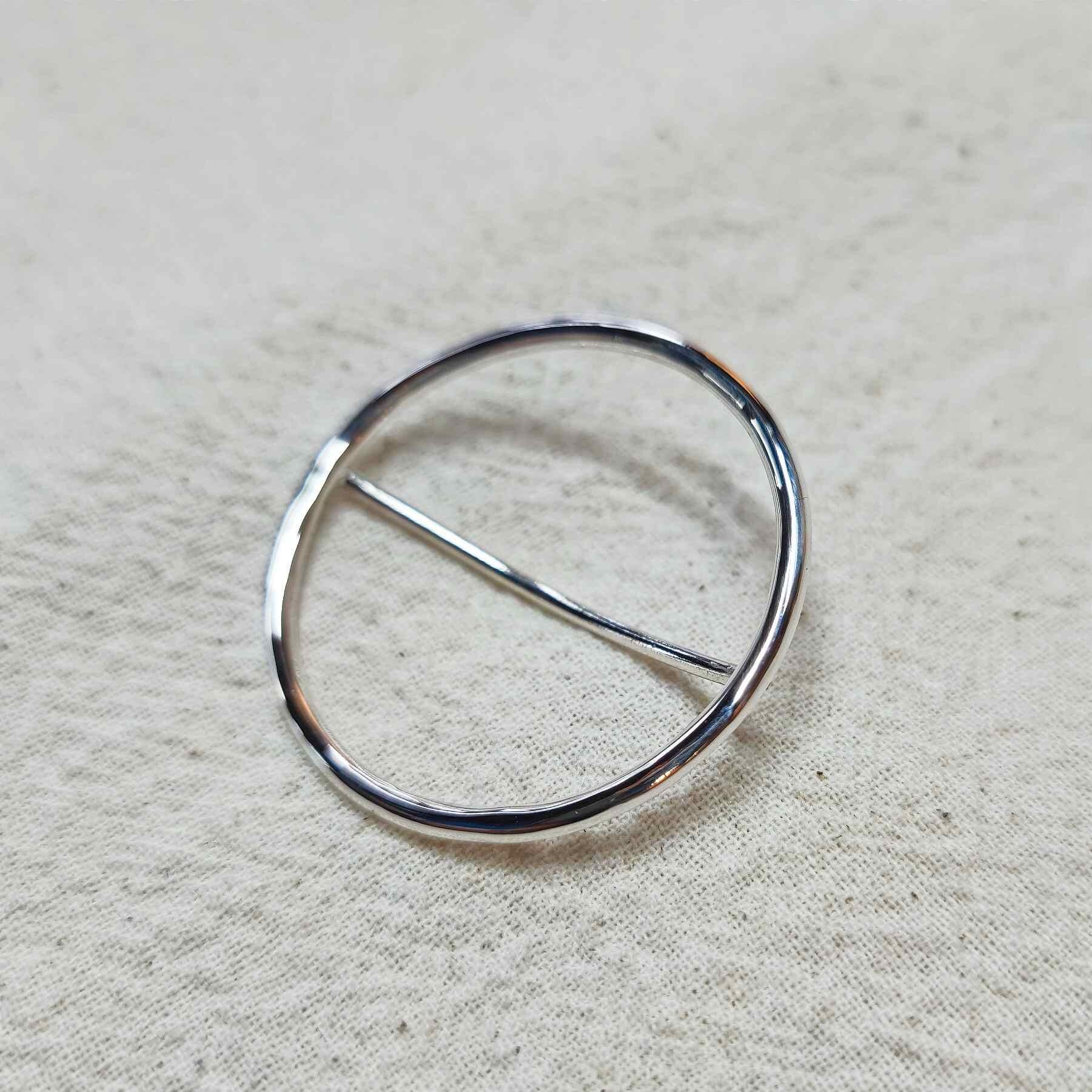 Sterling Silver Plain Scarf Ring