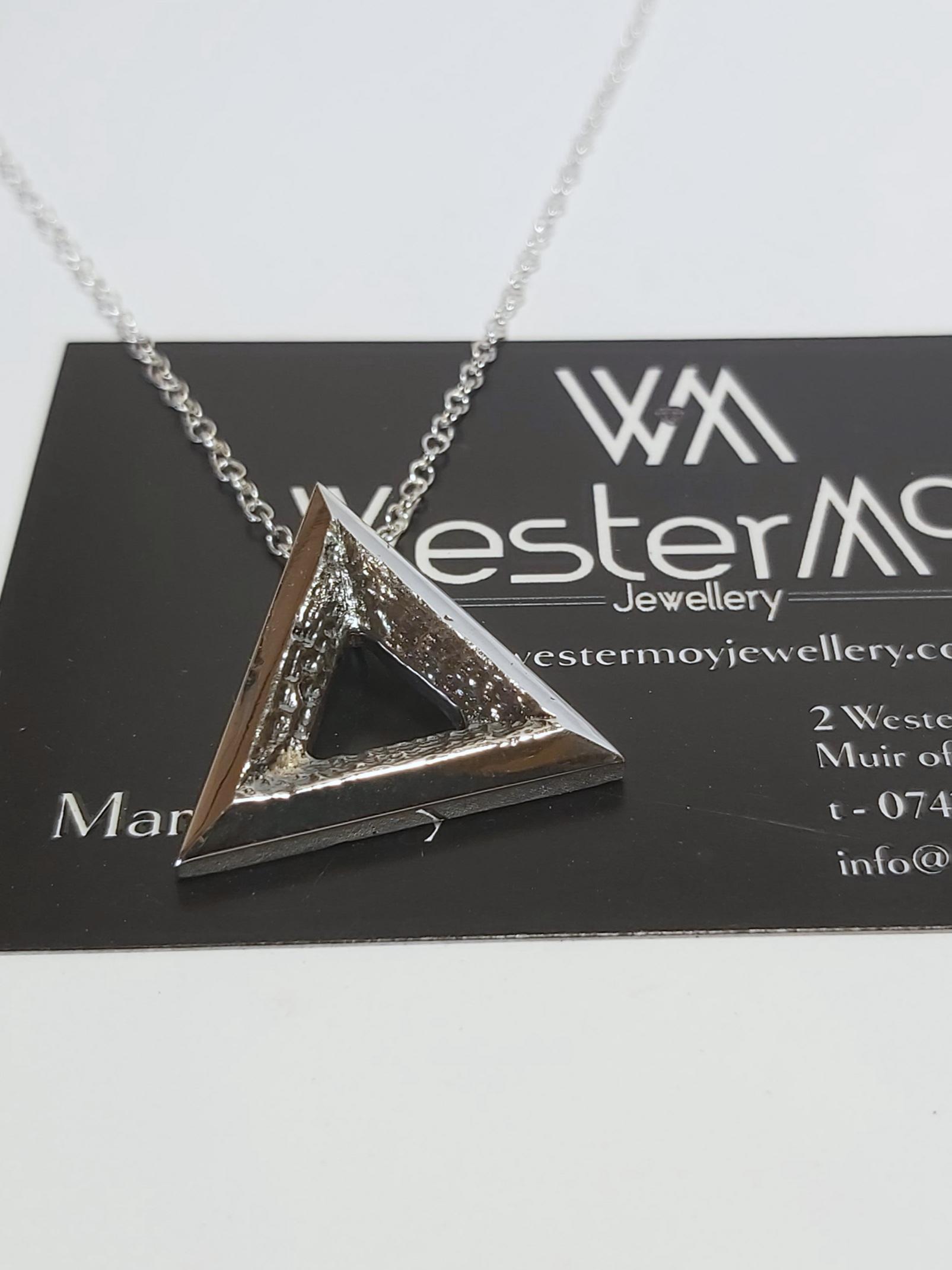 Sterling Silver Triangle Pendant