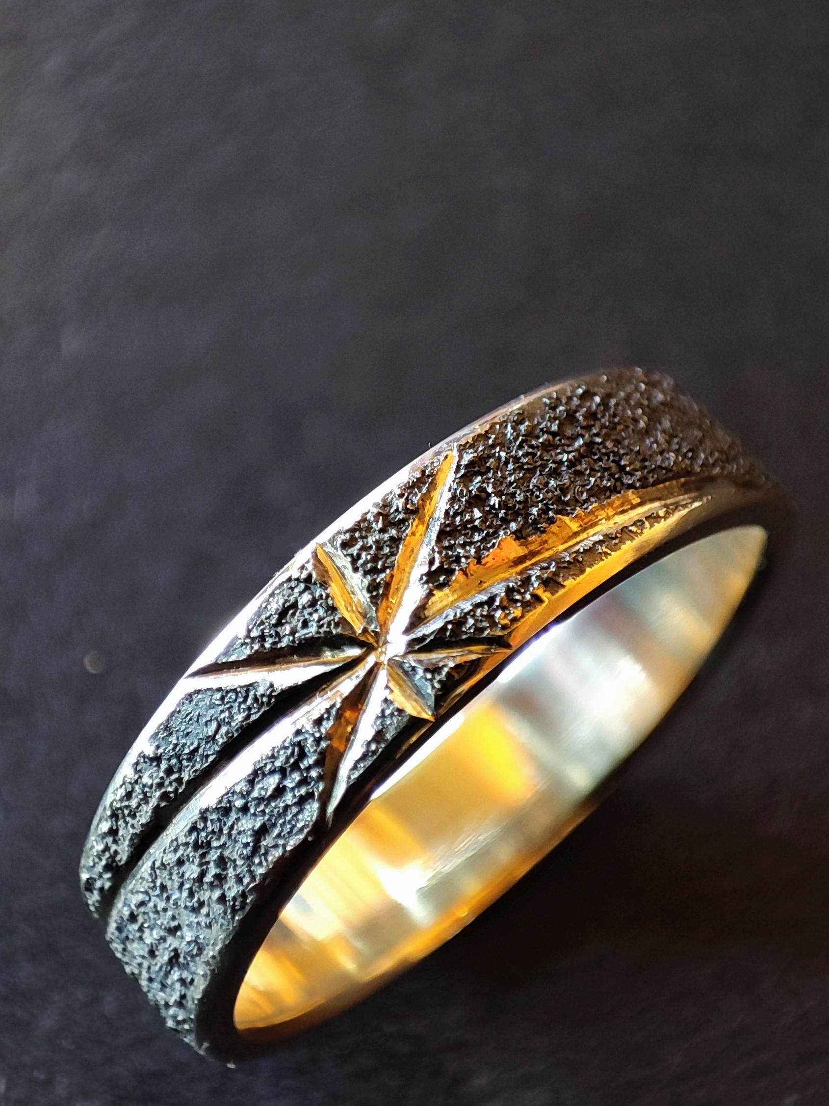 Sterling Silver Star Dust Ring