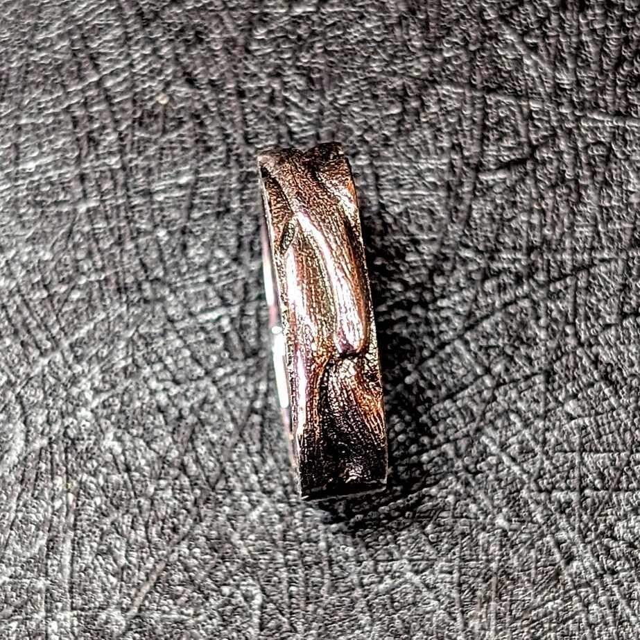 Roots textured Ring, handmade with recycled sterling silver